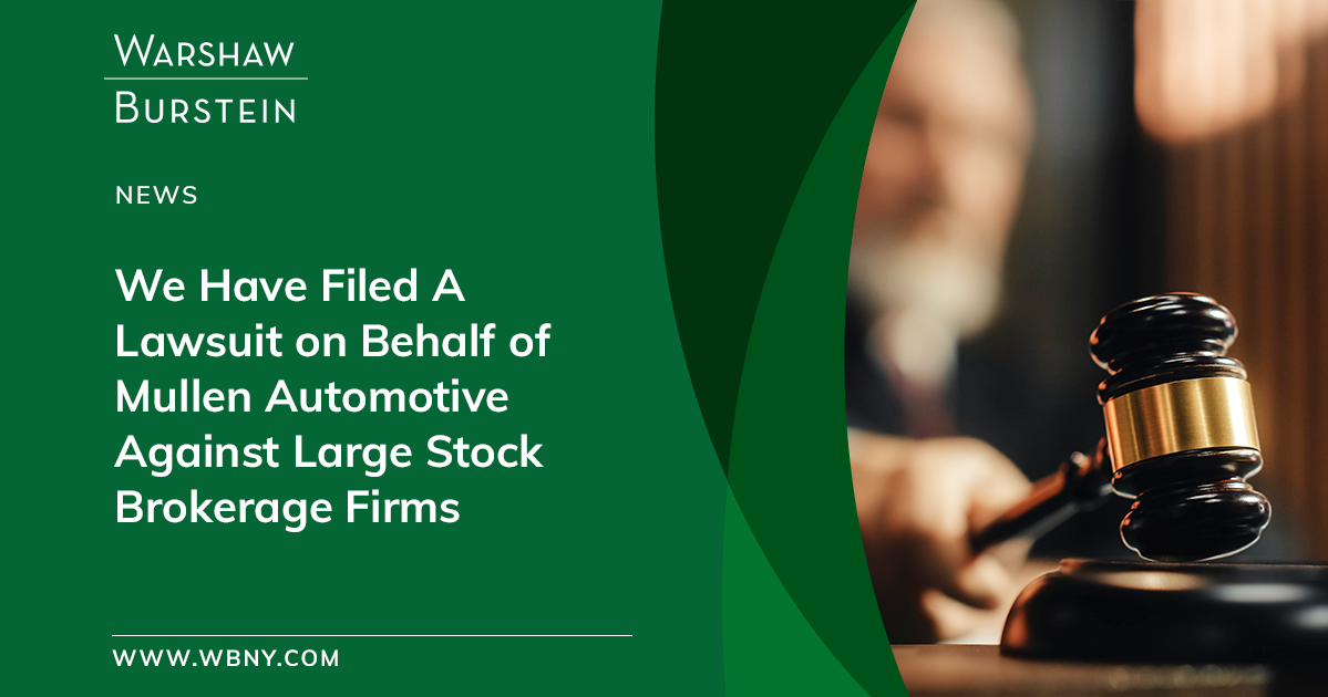 Warshaw Burstein LLP | Warshaw Burstein Files Lawsuit on Behalf of ...