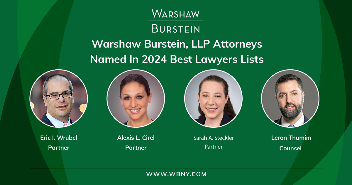 Warshaw Burstein LLP | Warshaw Burstein Recognized as a Best Law Firm ... Warshaw Burstein LLP | Warshaw Burstein Recognized as a Best Law Firm ...