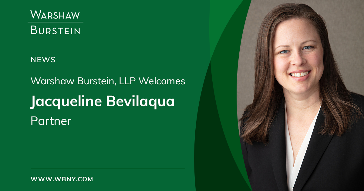 Warshaw Burstein LLP | Jacqueline Bevilaqua Joins Warshaw Burstein as ... Warshaw Burstein LLP | Jacqueline Bevilaqua Joins Warshaw Burstein as ...
