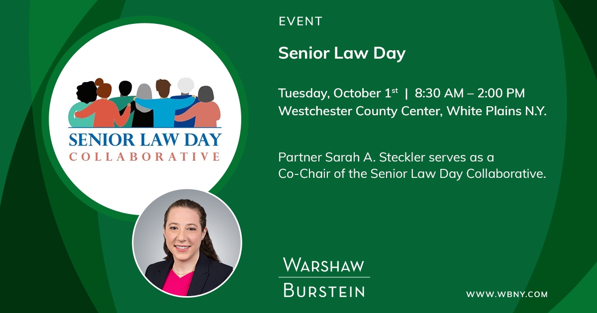 Warshaw Burstein LLP | Senior Law Day 2024