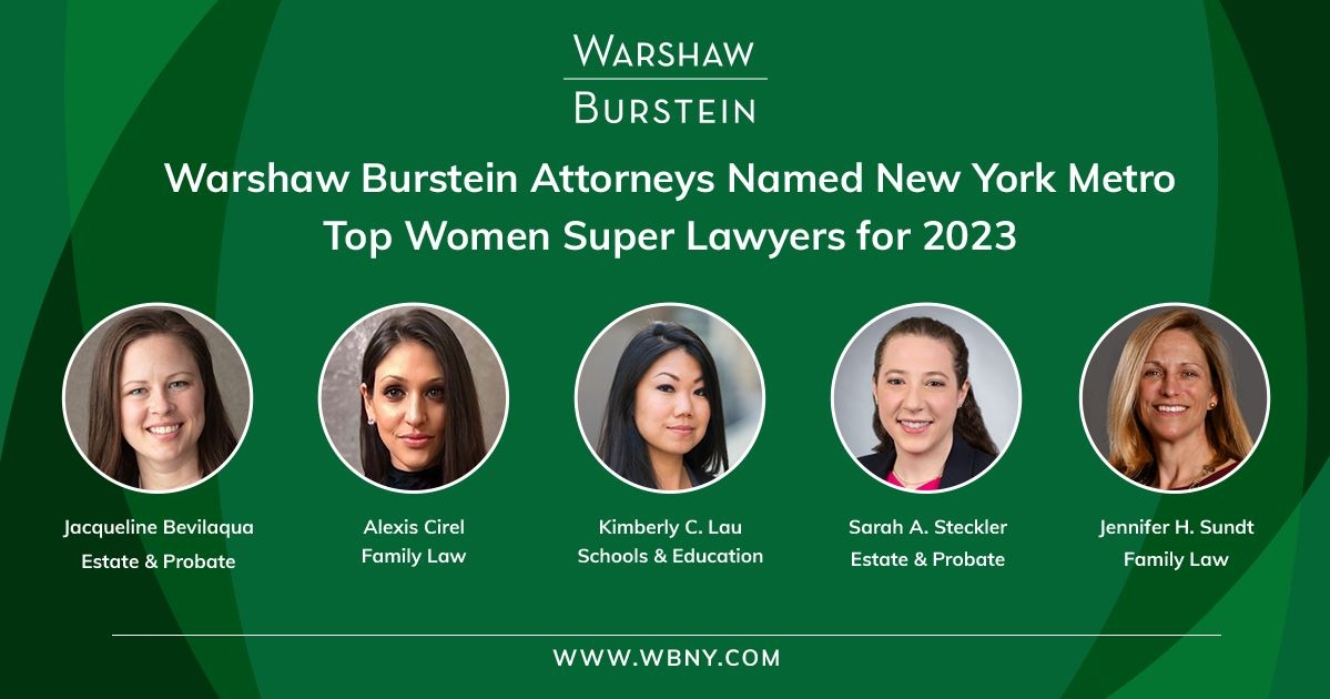 Warshaw Burstein LLP | Five Warshaw Burstein Lawyers Named New York ...